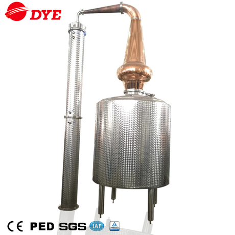 1000L-2000L Copper Pot Still for Rum, Whisky, Brandy, Multifunctional ...